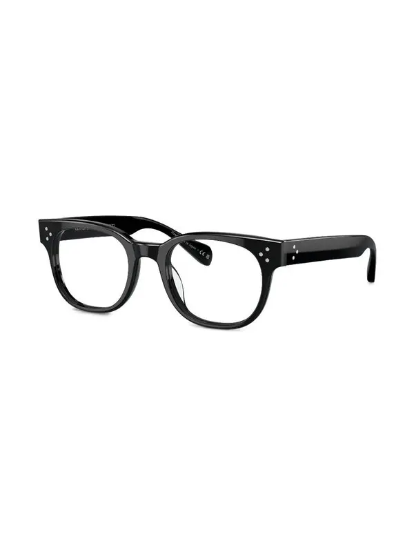 Oliver Spencer Afton Square-frame Glasses - Black