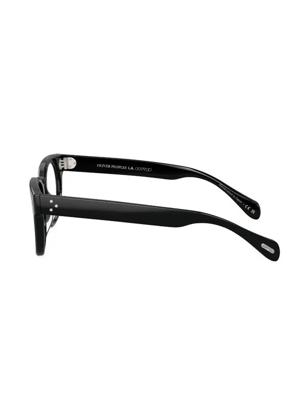 Oliver Spencer Afton Square-frame Glasses - Black