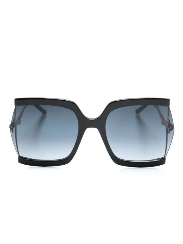 Carolina Herrera Oversized Sunglasses - Black