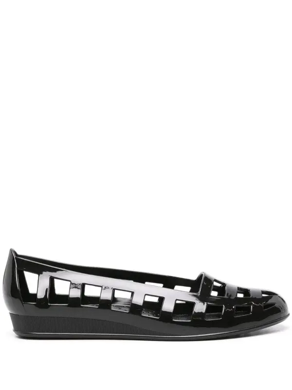 ANCIENT GREEK SANDALS Jelly Ballet Flats - Black