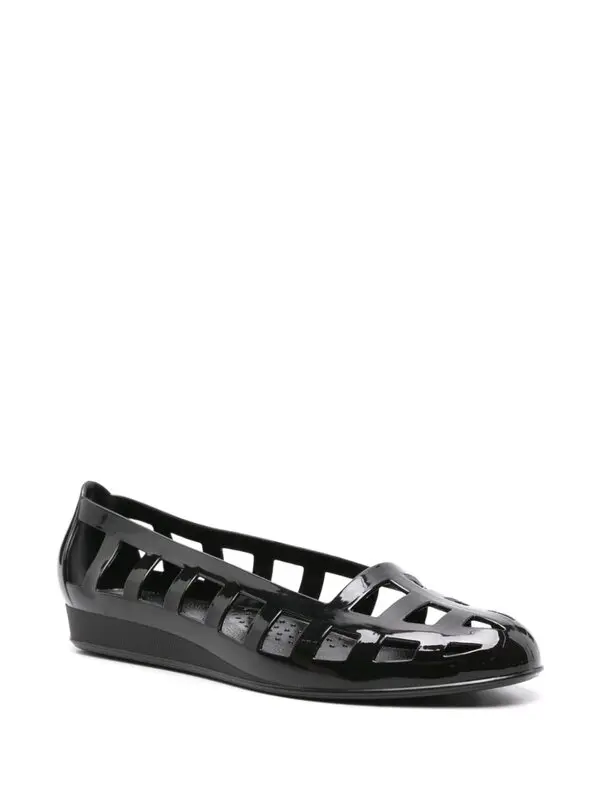 ANCIENT GREEK SANDALS Jelly Ballet Flats - Black
