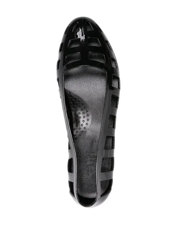 ANCIENT GREEK SANDALS Jelly Ballet Flats - Black
