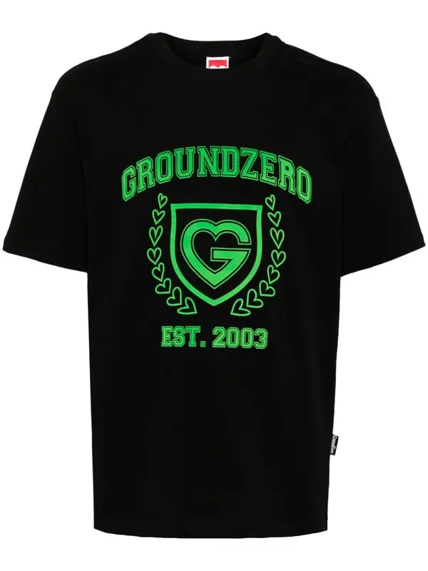 GROUND ZERO Logo-print T-shirt