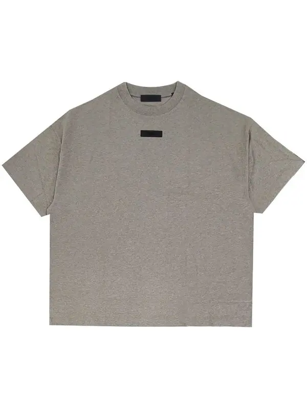 Fear Of God Logo-appliqué Cotton T-shirt - Grey