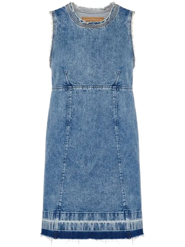 Moschino Appliquéd Denim Minidress