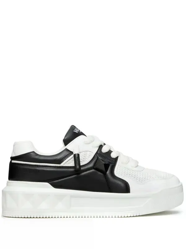 Valentino Garavani One Stud Xl Perforated Sneakers - White