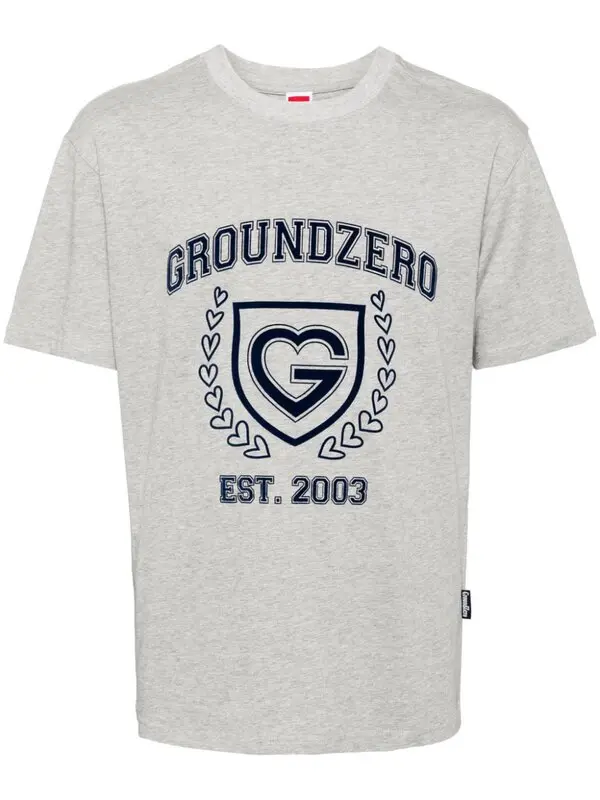 GROUND ZERO Logo-print Cotton T-shirt