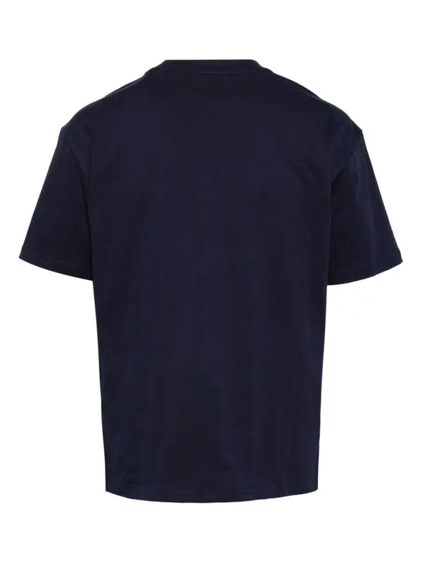 GROUND ZERO Logo-print Cotton T-shirt - Blue