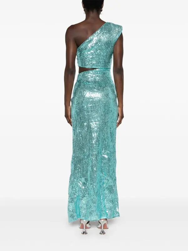 Amen Cut-out Sequined Maxi Dress