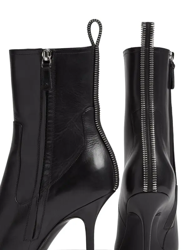 Dsquared2 100mm Zip-detailing Leather Boots