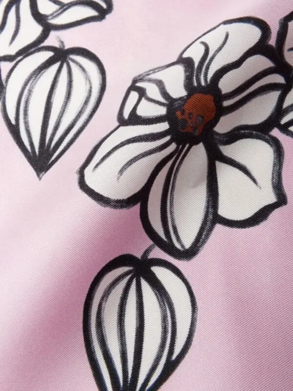 Prada Floral-print Twill Scarf