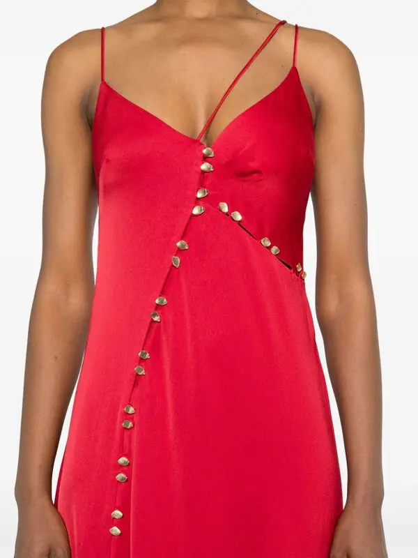 aje riddle button down maxi dress Buy Aje Black Riddle Button Down Maxi Dress For Women Online