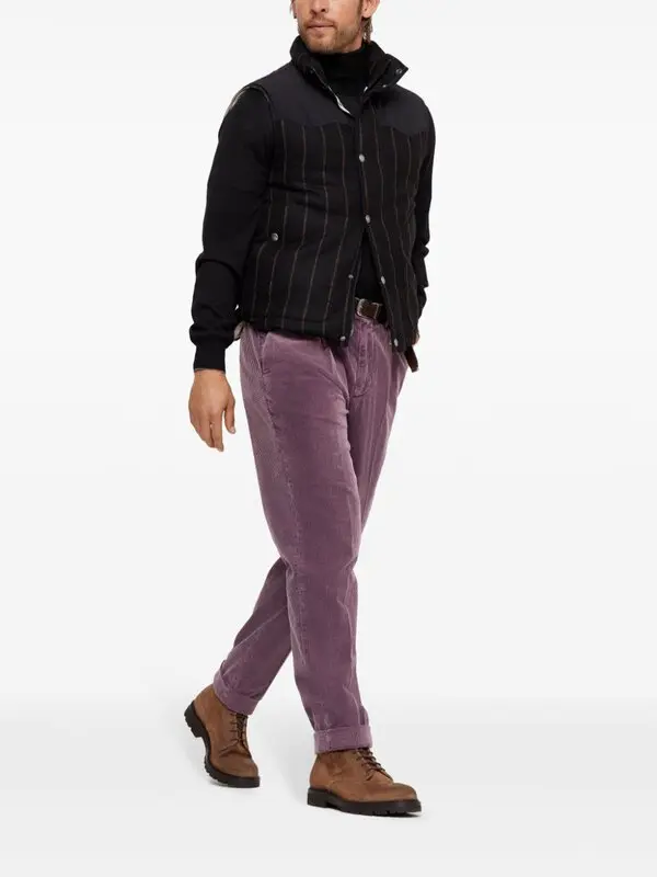 Brunello Cucinelli Striped Wool-blend Gilet