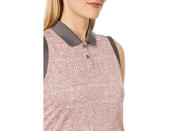 Adidas Ultimate365 Jacquard Sleeveless Polo