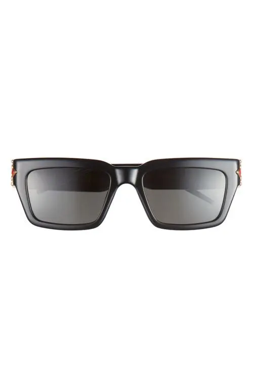 Casablanca Monogram Square Sunglasses - Black