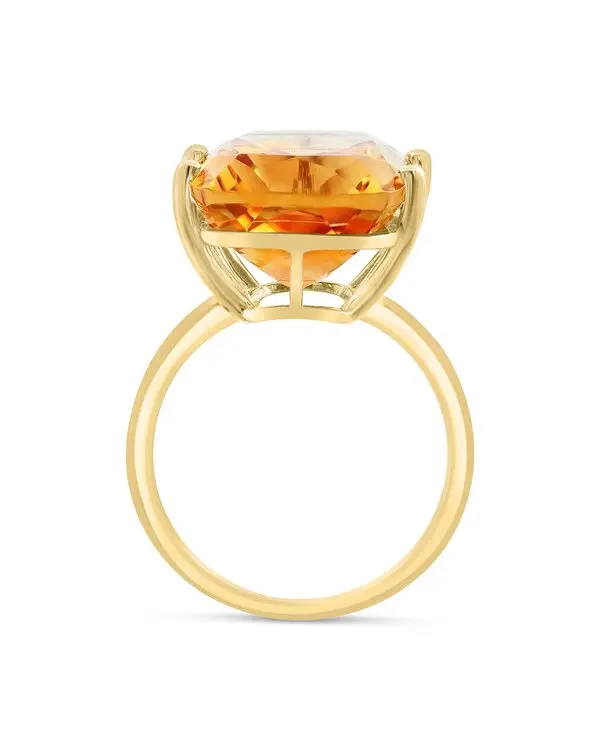 Bloomingdale'S 14k Yellow Gold Citrine Statement Ring