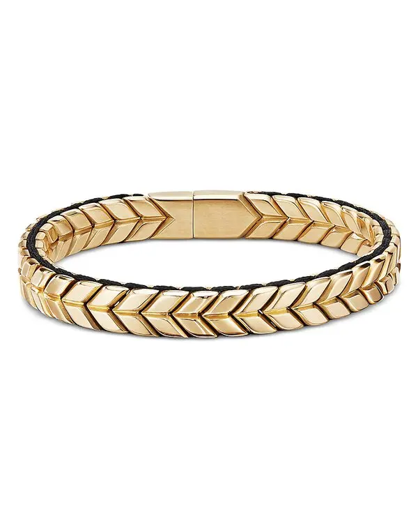 David Yurman Chevron Woven Bracelet - Gold/black