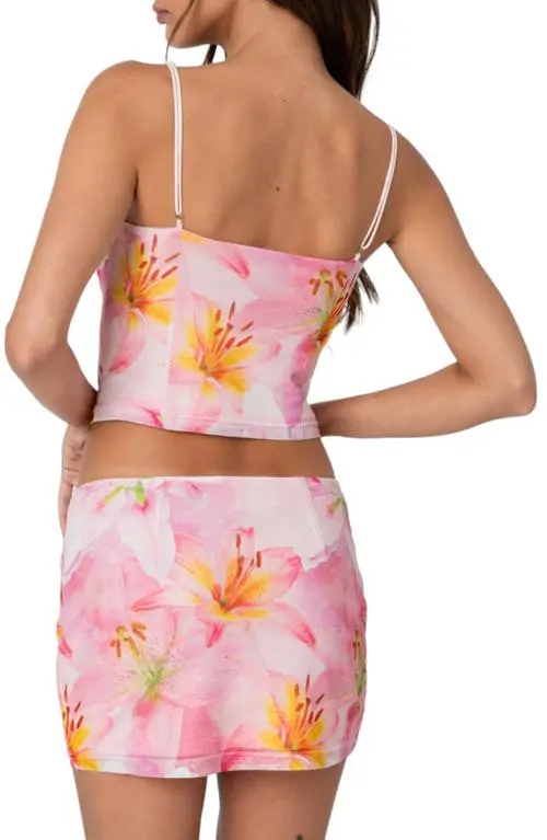 EDIKTED Stassi Floral Crop Top
