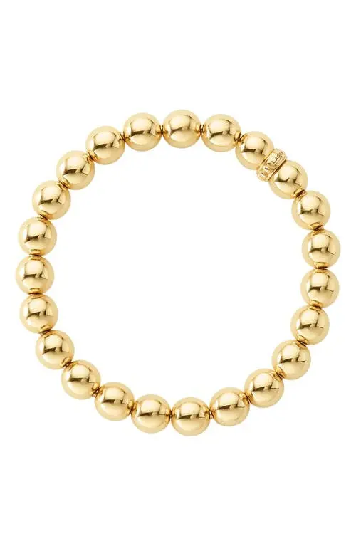Lagos Signature Caviar Beaded Stretch Bracelet - Gold