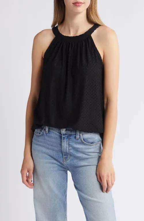 Loveappella Clip Dot Halter Tank Top