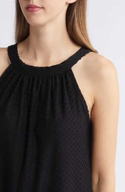 Loveappella Clip Dot Halter Tank Top