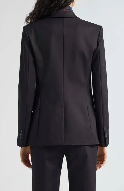 Emporio Armani Cotton Couture One-button Blazer - Solid Black