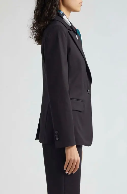 Emporio Armani Cotton Couture One-button Blazer - Solid Black
