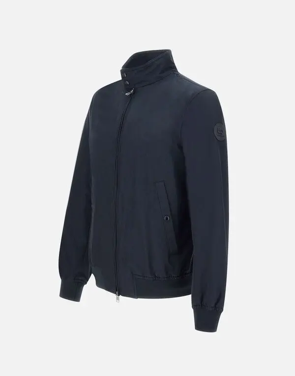 Woolrich Organic Cotton Navy Cruiser Bomber Jacket