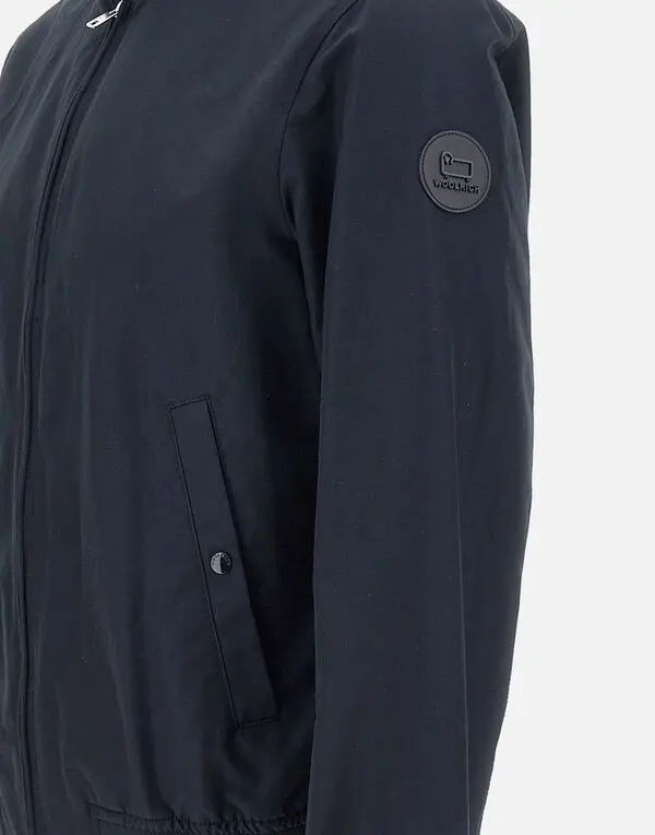 Woolrich Organic Cotton Navy Cruiser Bomber Jacket