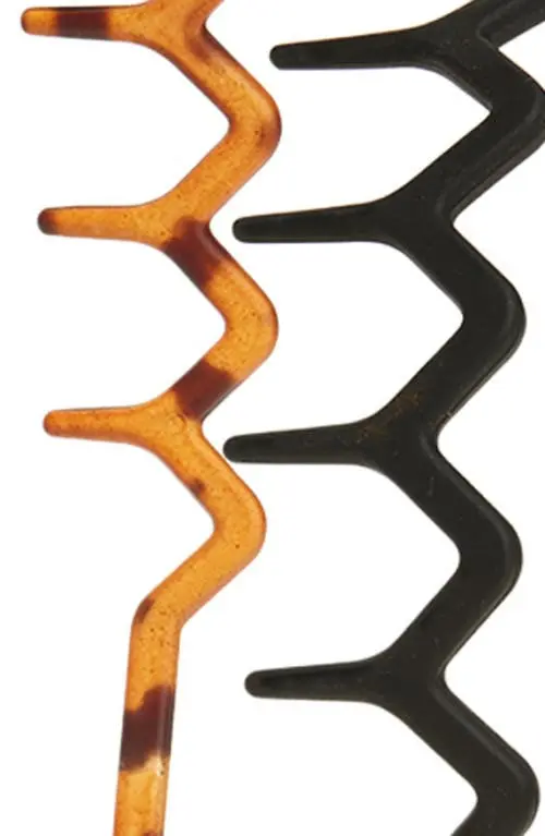 Bp. Assorted 2-pack Claw Headbands - Brown Tort Multi