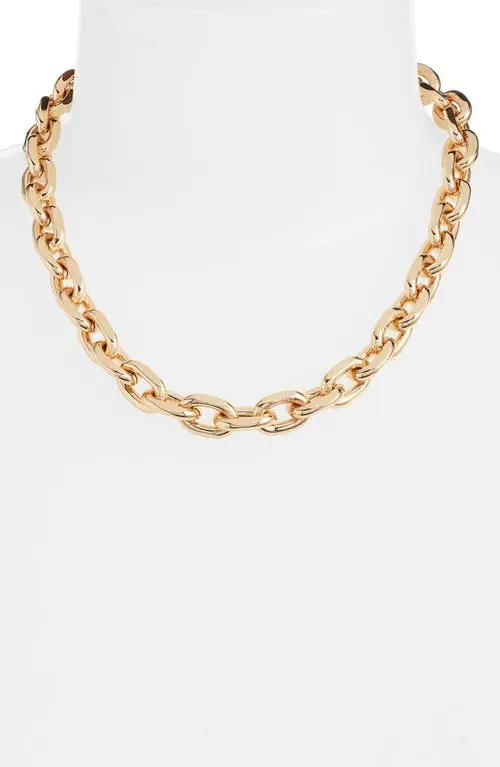 OPEN EDIT Faceted Link Necklace