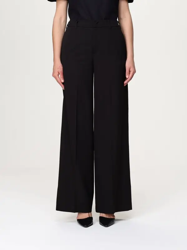 PT TORINO Wide Leg Trousers - Black