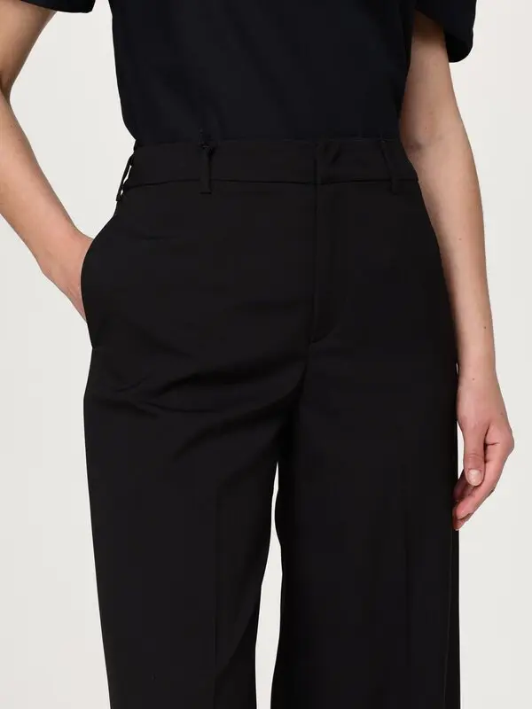 PT TORINO Wide Leg Trousers - Black