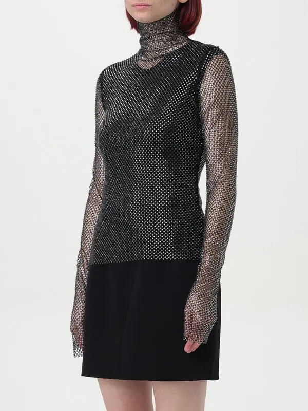 Sportmax Embellished Mesh Top