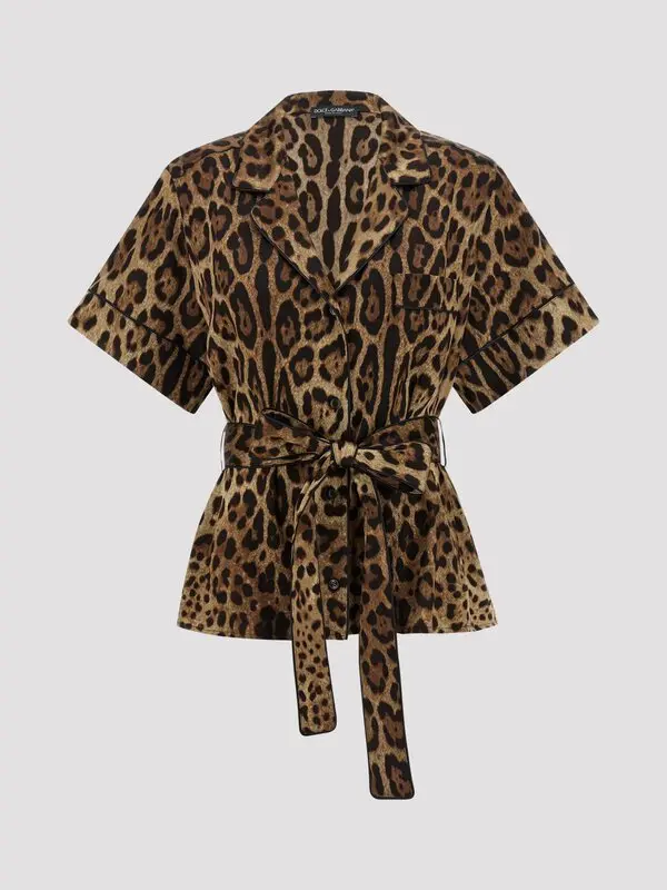 Dolce & Gabbana Animalier Silk Shirt