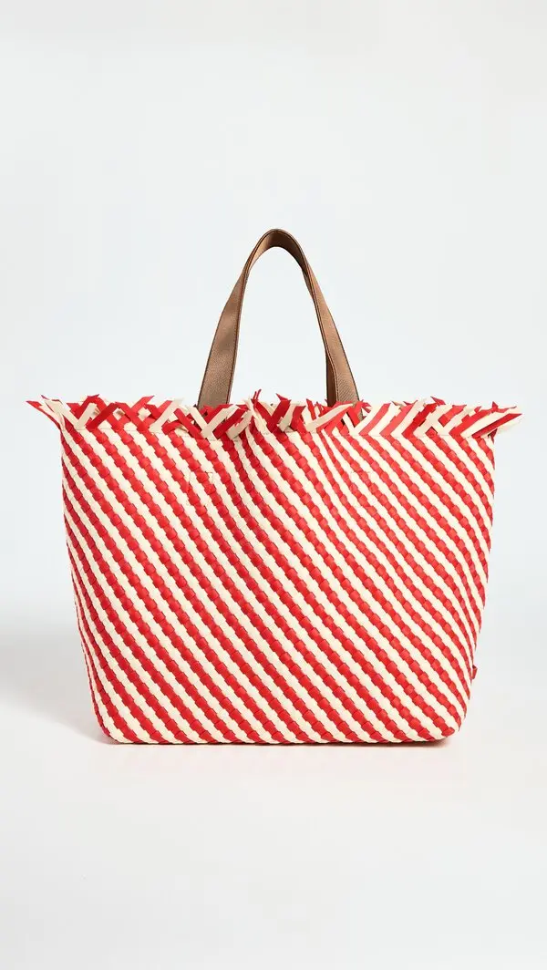 NAGHEDI Striped Large Tote