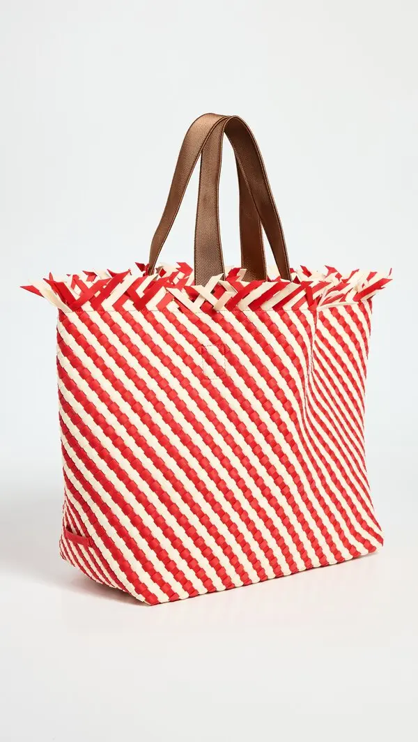 NAGHEDI Striped Large Tote