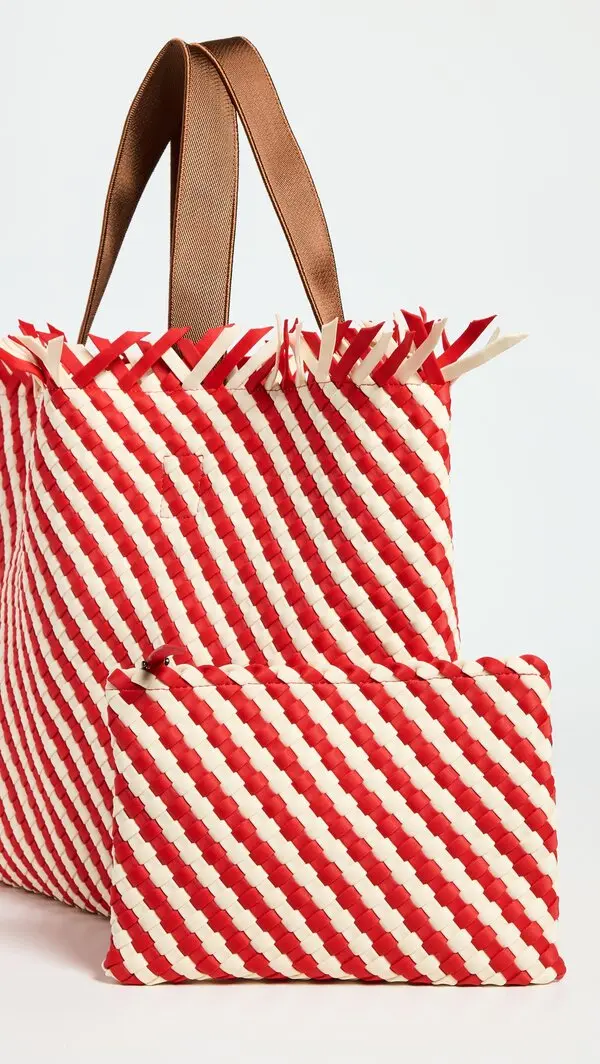 NAGHEDI Striped Large Tote