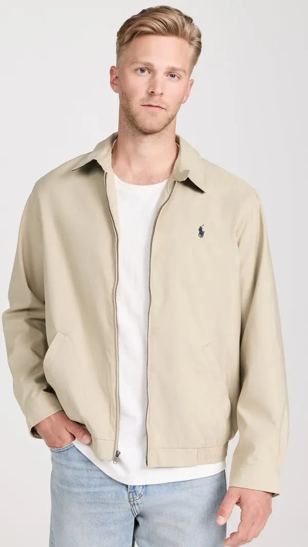 Polo Ralph Lauren Bi-swing Windbreaker Jacket - Khaki Uniform