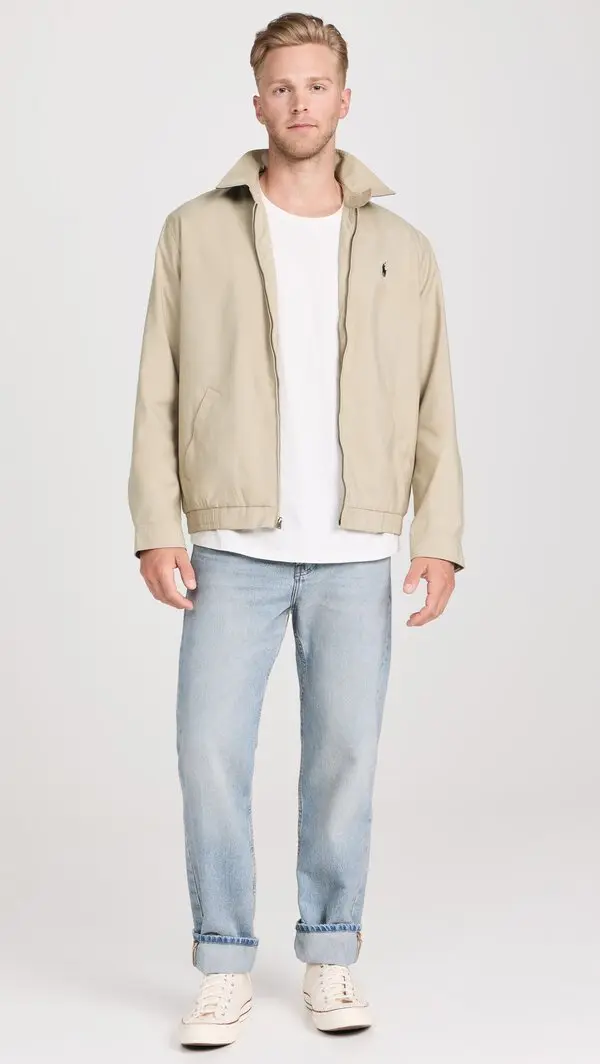 Polo Ralph Lauren Bi-swing Windbreaker Jacket - Khaki Uniform