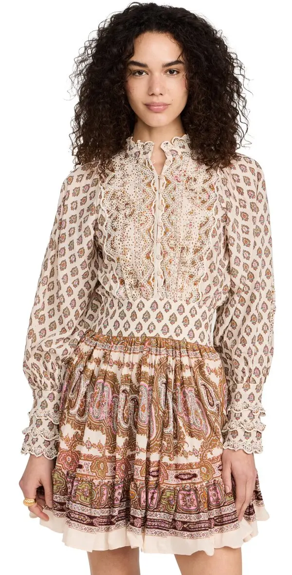 Bytimo Cotton Slub Mini Dress In Paisley - 60% Off | Editorialist