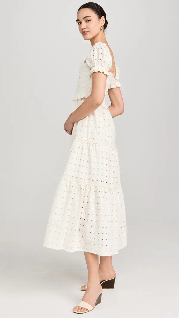 O.P.T Eyelet Bobi Dress