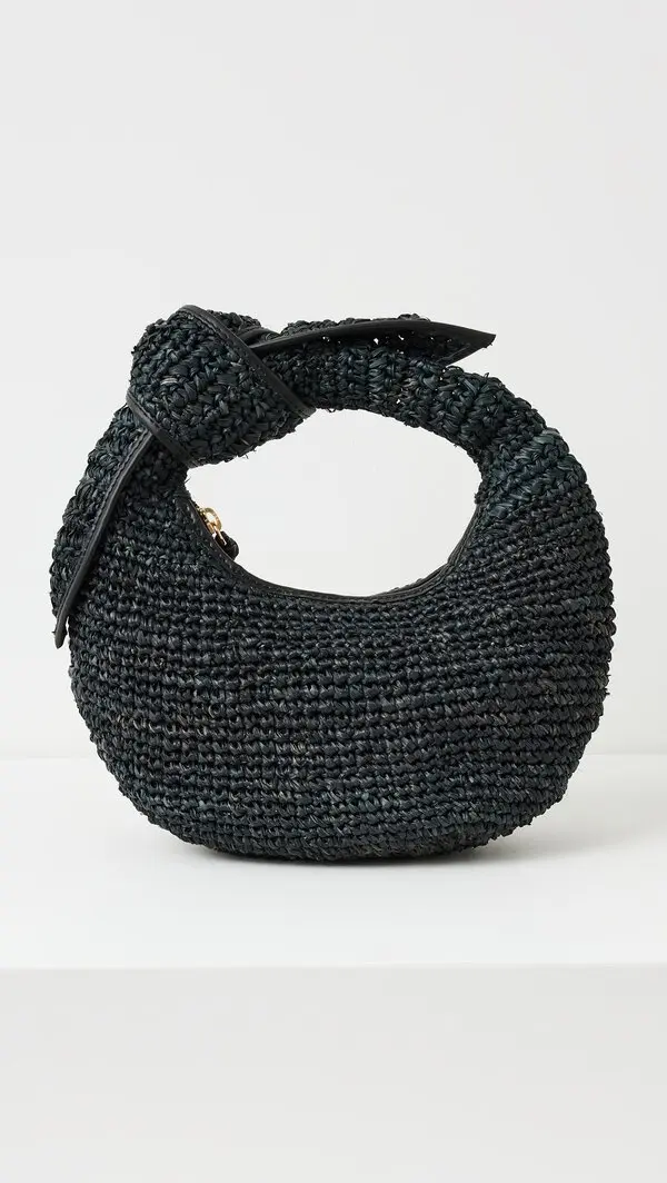 Poolside The Josie Knot Bag - All Black