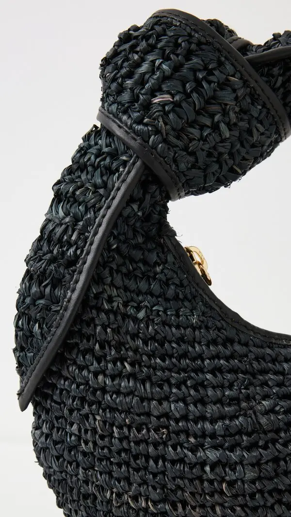 Poolside The Josie Knot Bag - All Black
