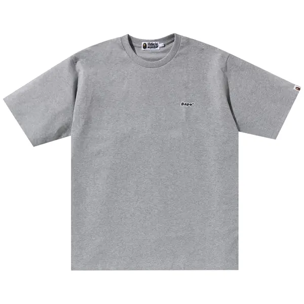 A BATHING APE One Point Relaxed Fit Tee - Grey