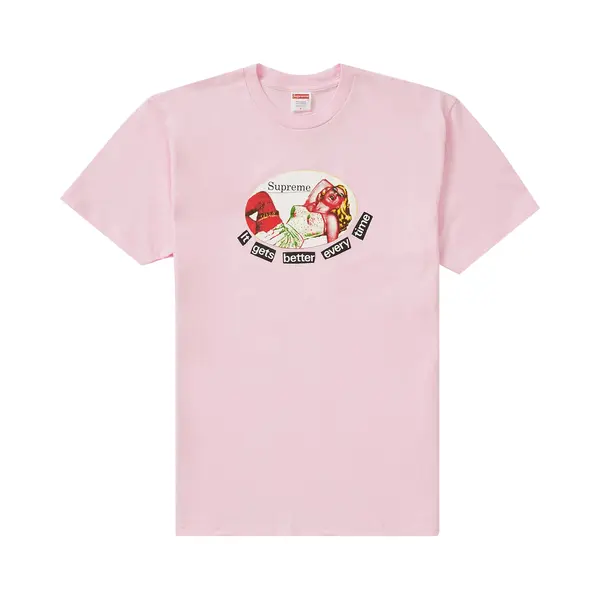 Supreme It Gets Better Every Time Tee 'light - Pink