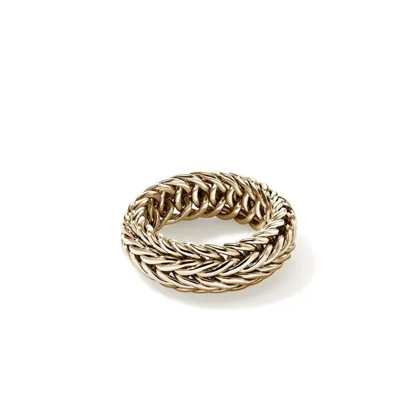 John Hardy Icon Chevron Band Ring 9mm - Gold