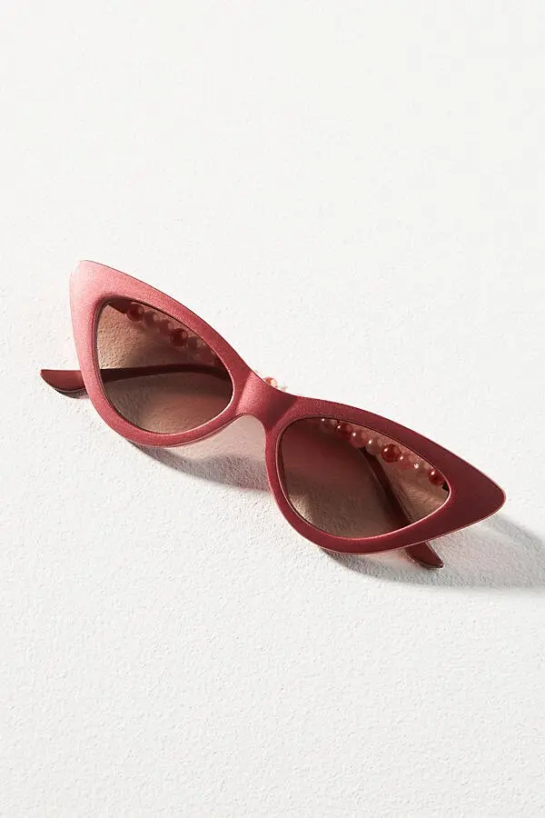 Anthropologie Chain Arm Cat-Eye Sunglasses In Rose - 79% Off  display picture 3