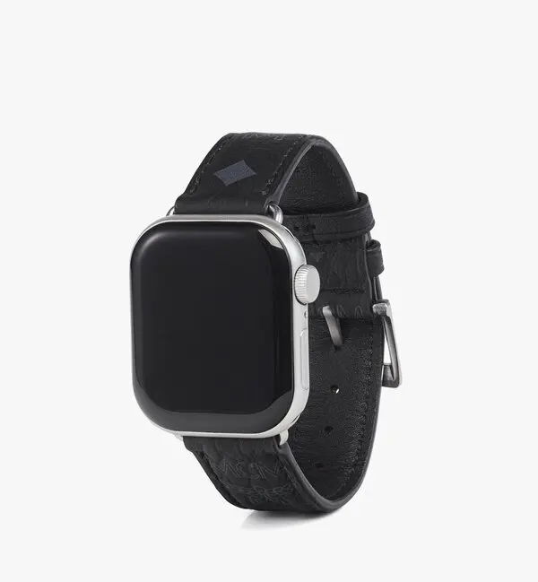 Mcm Visetos Apple Watch Band - Black