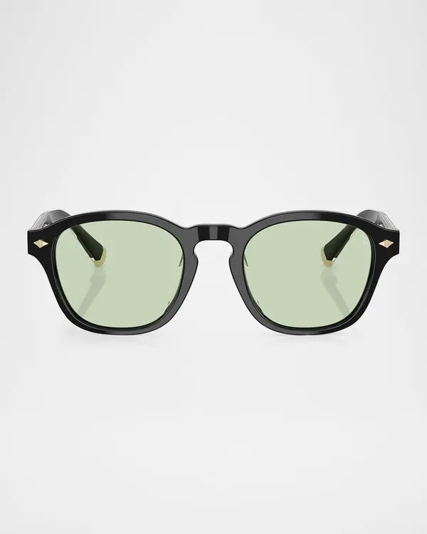 Brunello Cucinelli Square Frame Sunglasses - Black Blue
